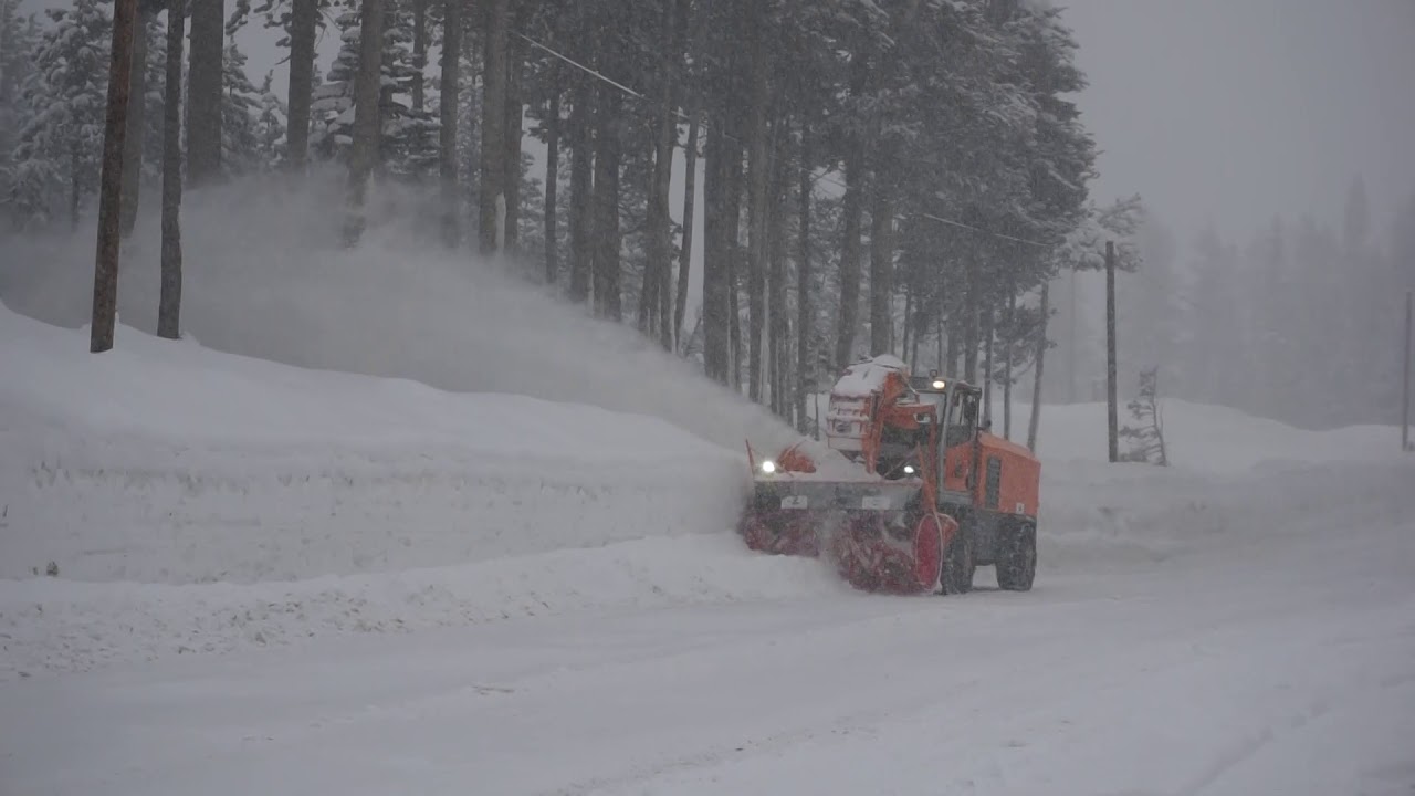 Nevada County Rolba snow blower - YouTube