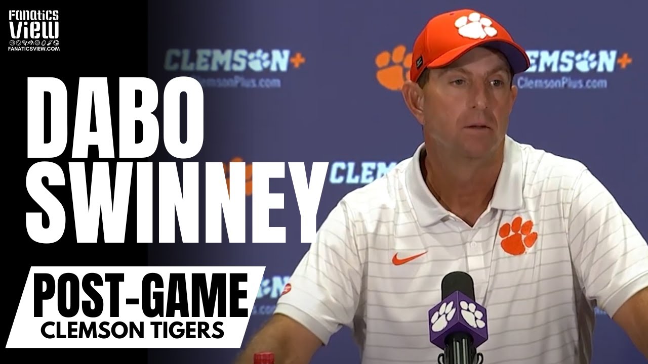 Dabo Swinney Responds to Clemson STUNNING 1-3 Start, Loss vs. Syracuse ...