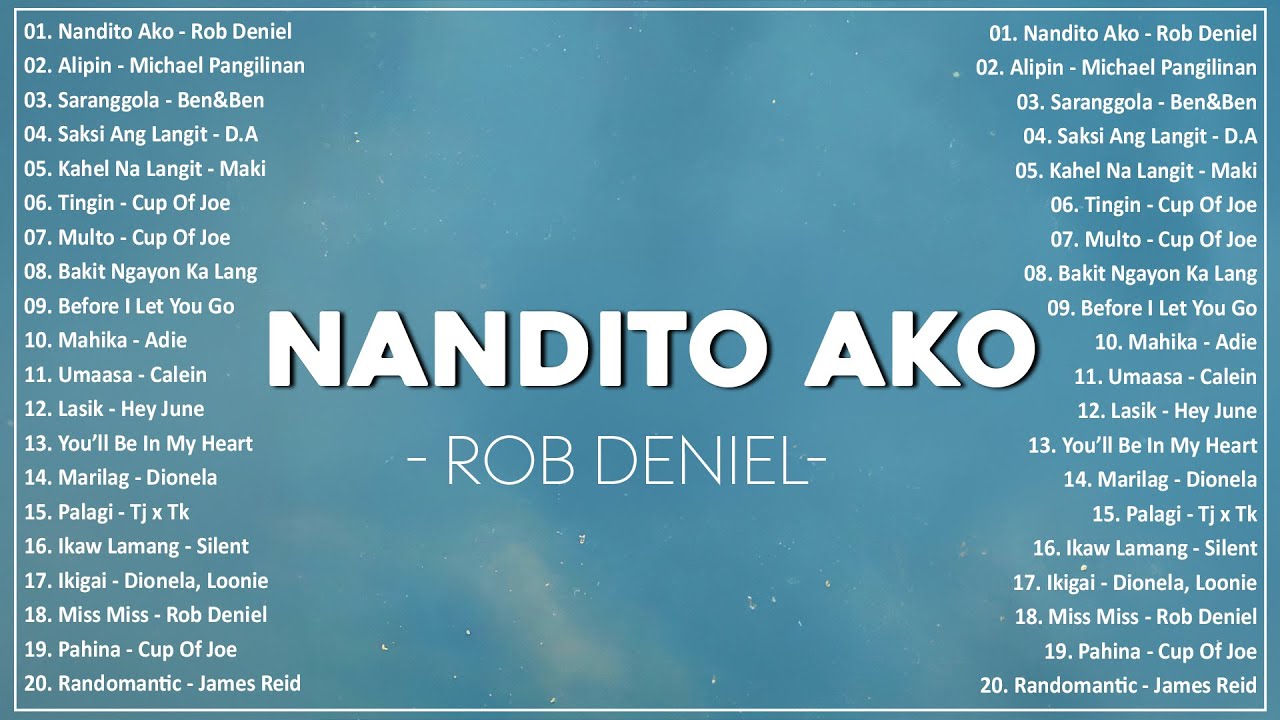 Rob Deniel – Nandito Ako (Cover with Lyrics | Lyric Video) - Best ...