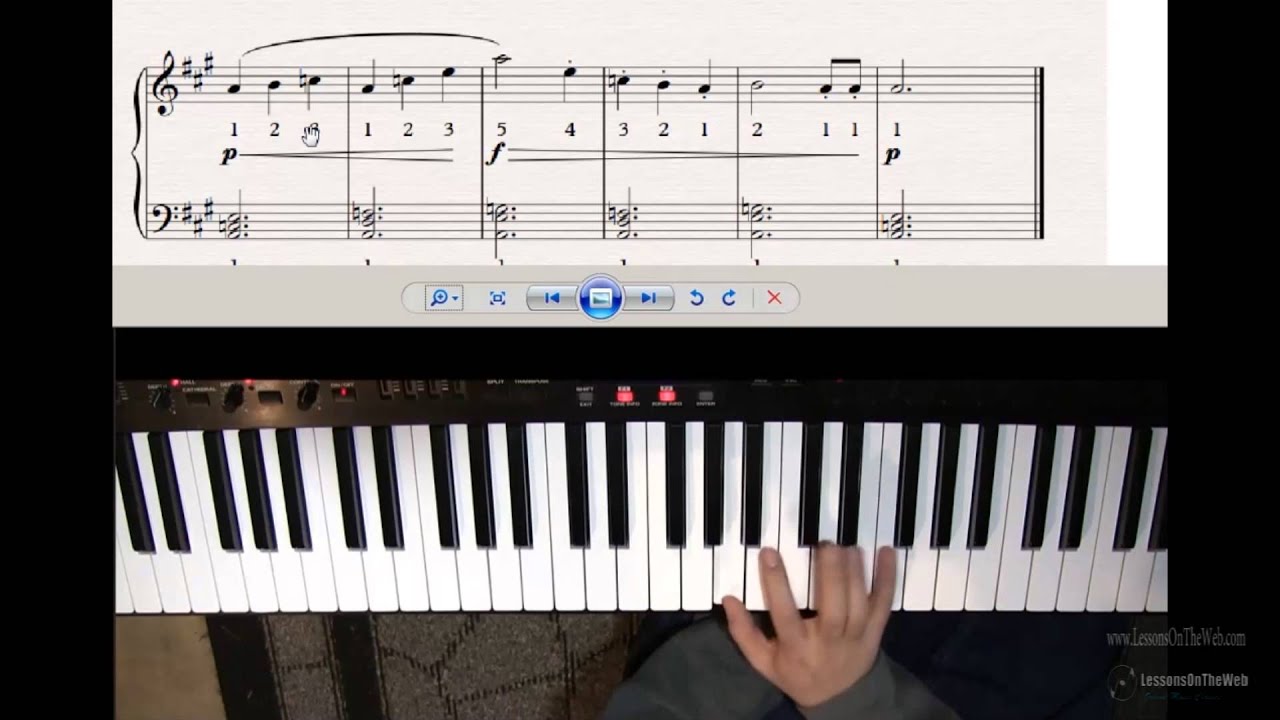 Learn to Play Piano - Lesson 35 - A Major Examples Part 3 - YouTube