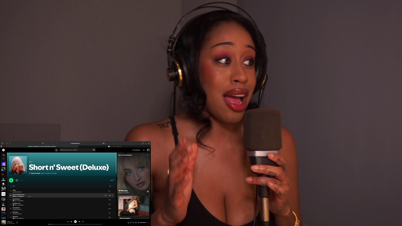 Sabrina Carpenter - Short n' Sweet Deluxe (full reaction + grwm + cocktails) - YouTube