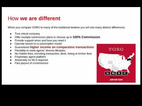 VORO Real Estate - Virtual Recruiting Event - YouTube