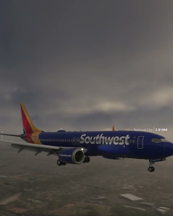 MSFS 2020 Southwest Airlines 737 MAX 8 - Honolulu to San Diego (PHNL/HNL - KSAN/SAN) Landing ...