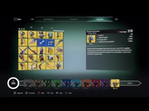 (Includes DLCs) Showcase almost every game item at level max The surge ...