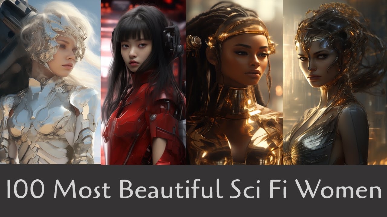 The 100 Most Beautiful Animated Sci Fi Women, Midjourney, Runway, Pika ...