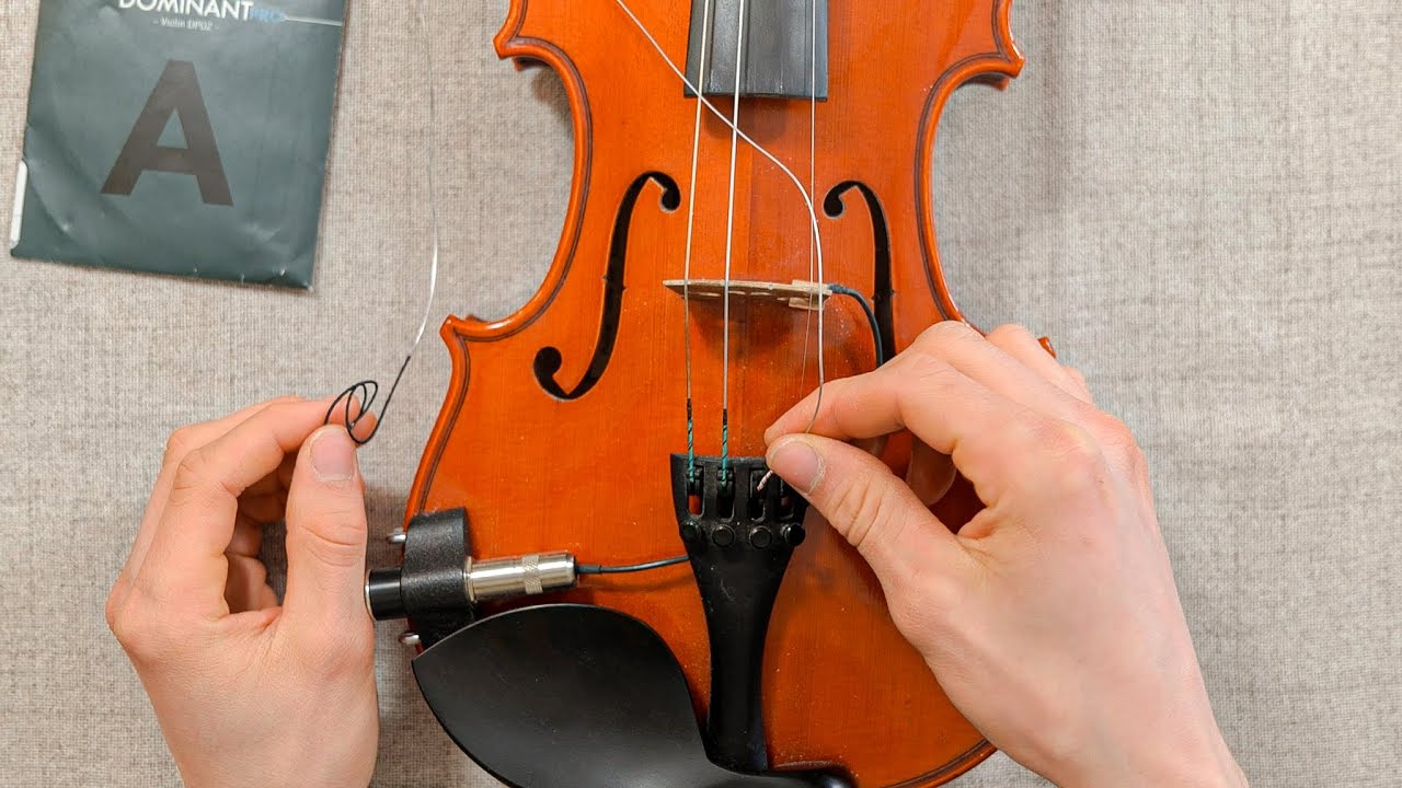 Changer une corde au violon *TUTORIEL FACILE* - YouTube