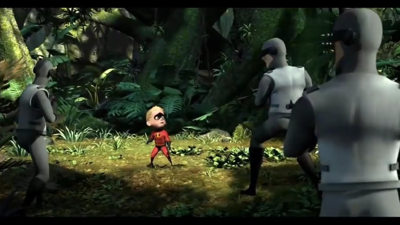 The Incredibles - Dash Vs Syndrome's Guards - YouTube