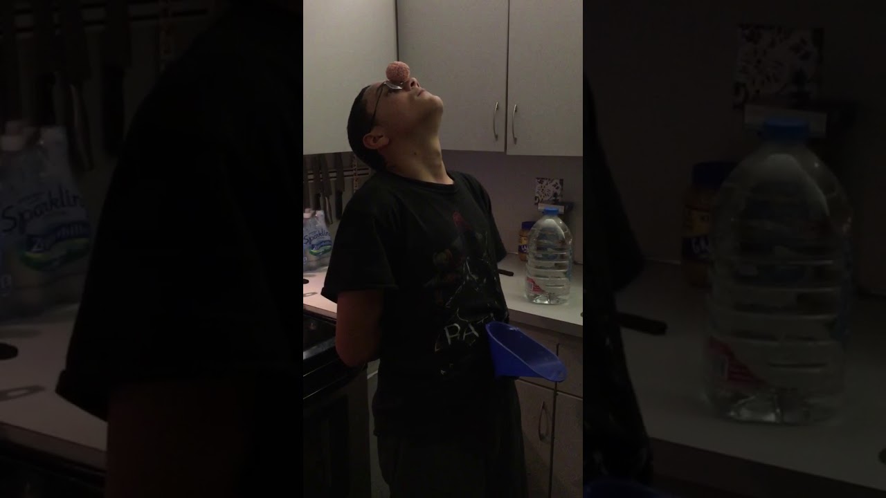 Get the ball in the funnel "prank" - YouTube