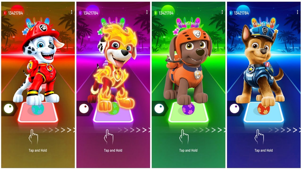 Paw Patrol : The Mighty Movie | Marshall 🆚 Super Marshall 🆚 Zuma 🆚 ...