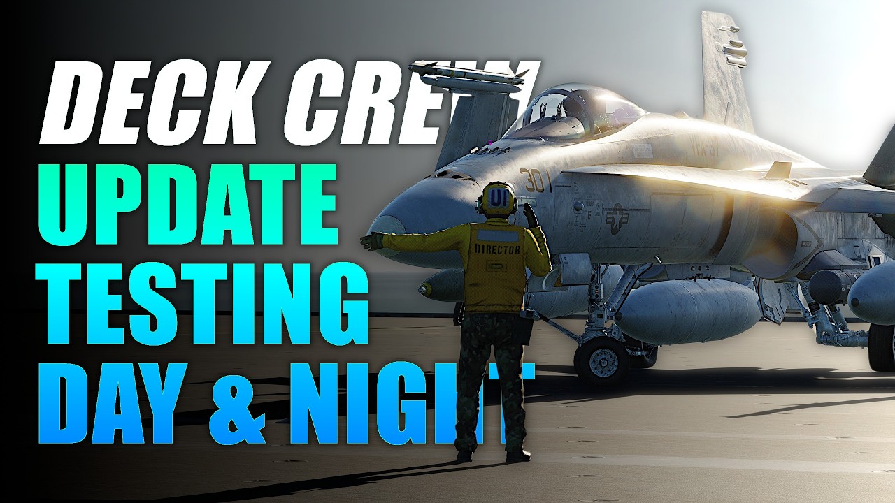 Fantastic Supercarrier Deck Crew Update | DCS | Amazing Graphics | F/A-18C Hornet - YouTube
