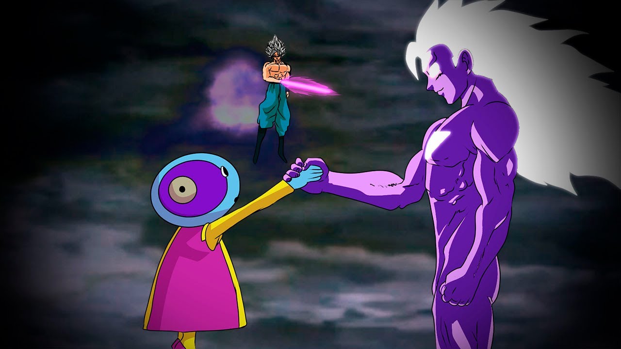 Goku Zeno omni saves Vados from the demon saiyan angel - YouTube
