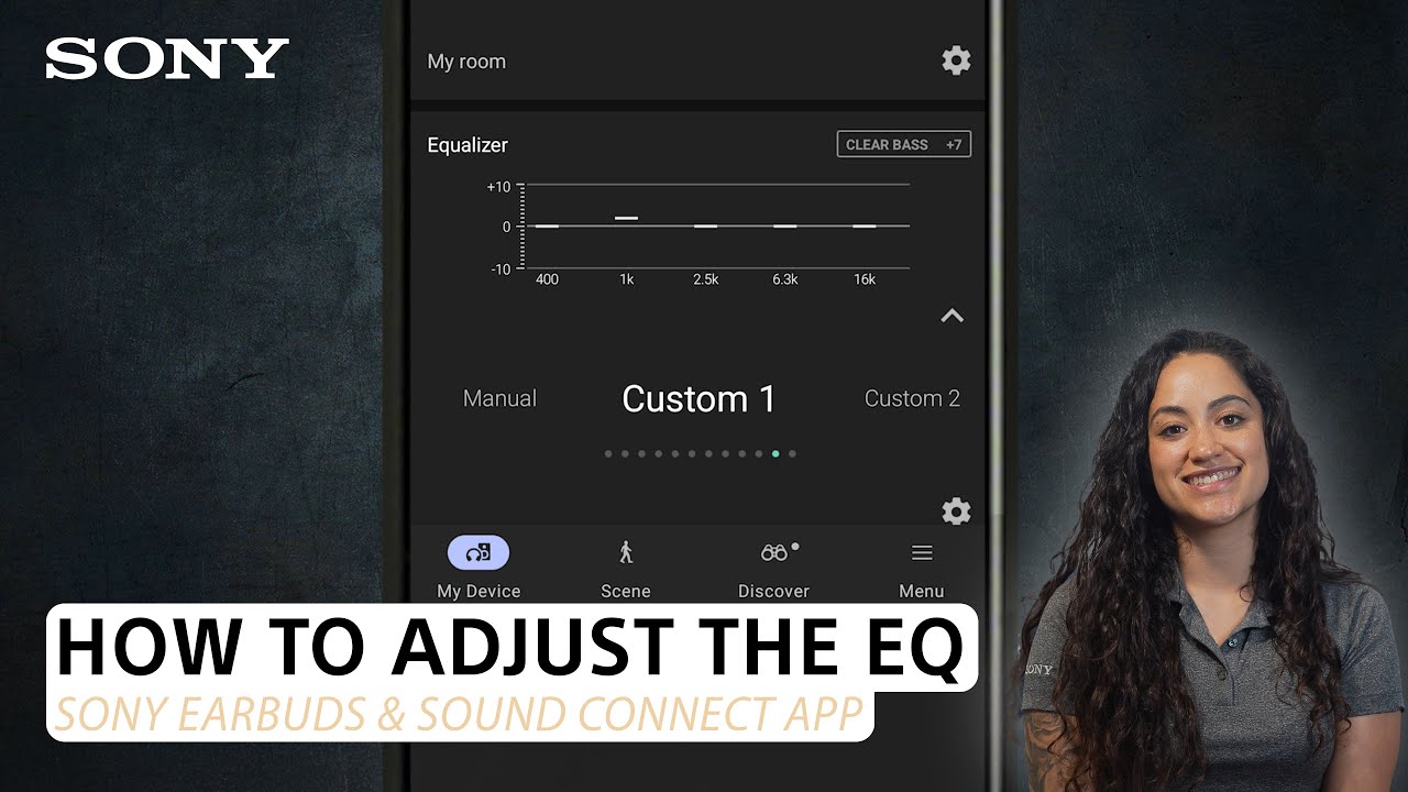 How to adjust the equalizer on the Sony Sound Connect app - YouTube