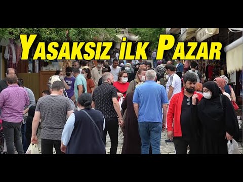 Yasaksız ilk pazar günü sokaklar doldu taştı