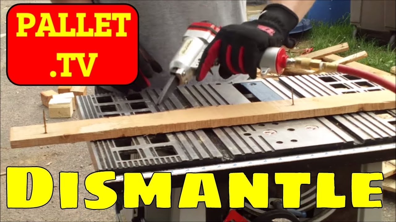 How to Safely Dismantle Pallets for Repurposing and Recycling - YouTube