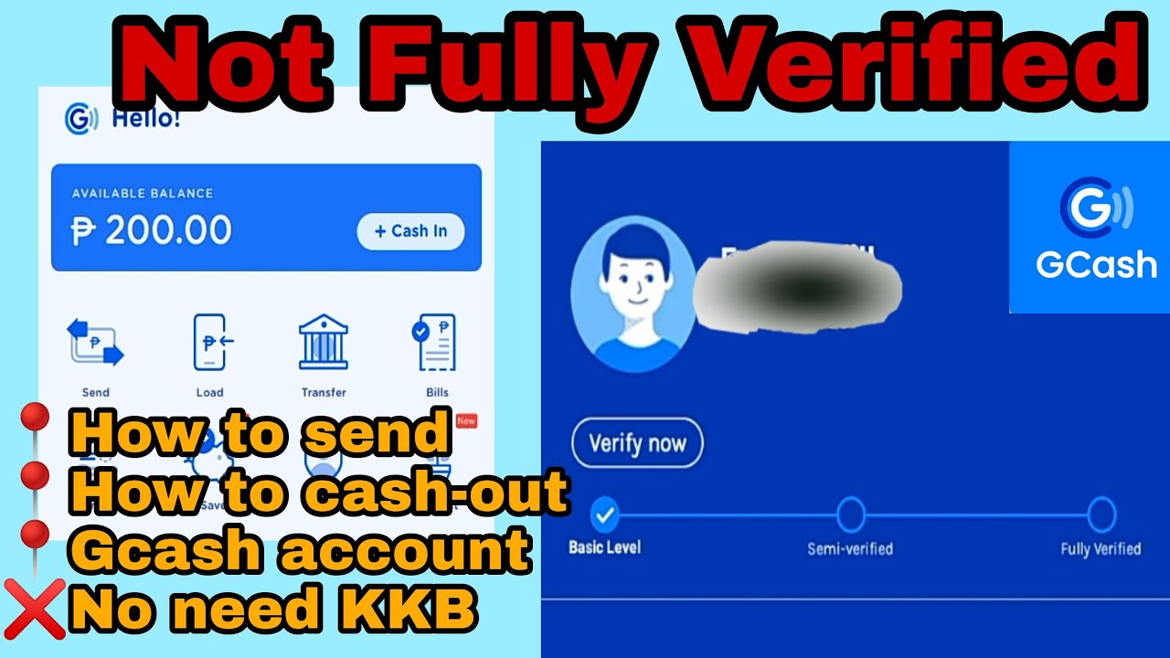 How to send or cash out gcash account not fully verified || Angie Asia ...