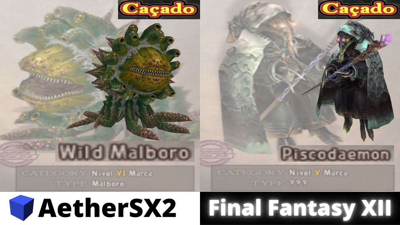 Final Fantasy XII (Pt-Br) Wild Malboro/ Piscodaemon (Hunt Mark) # ...