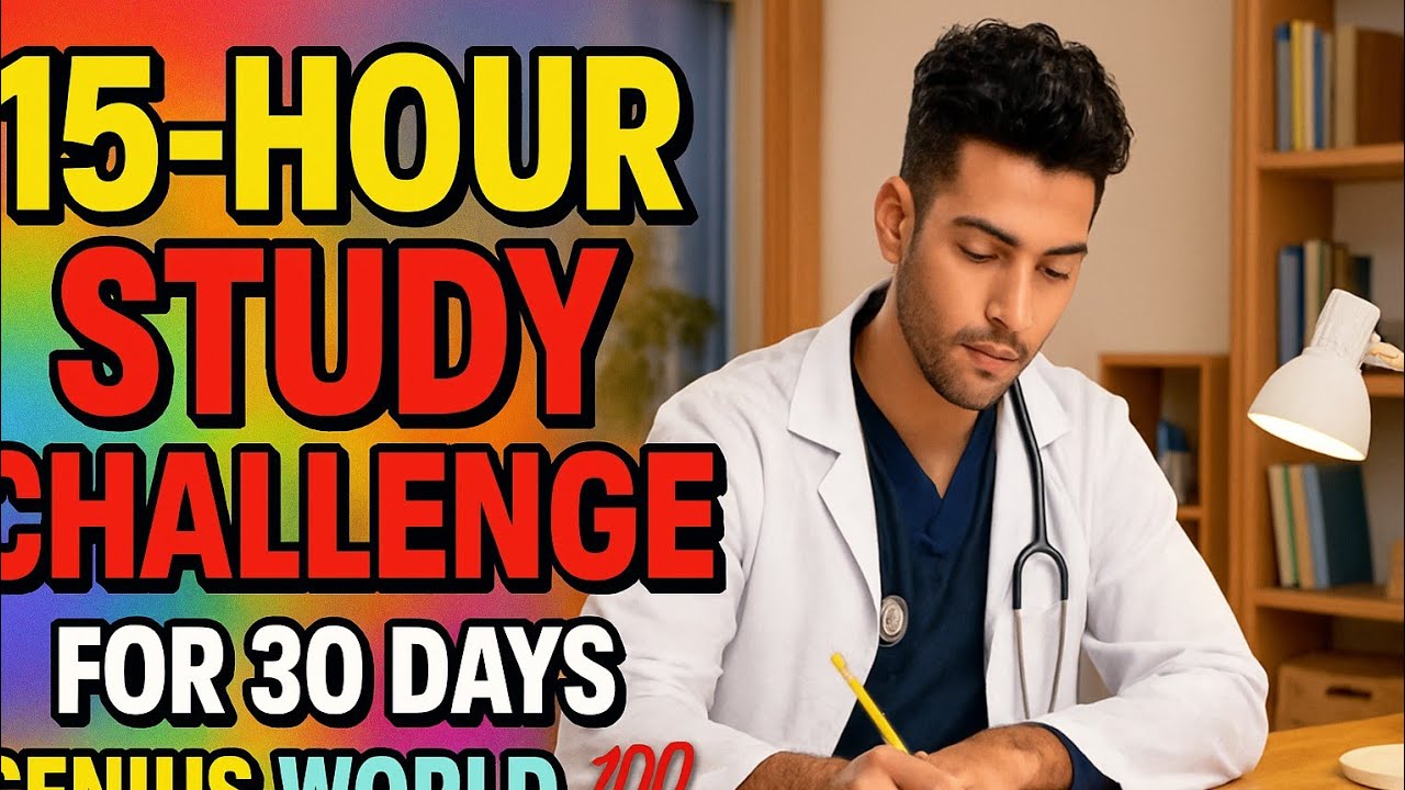 15-HOUR STUDY CHALLENGE 💯 | 30 Days to Become a Topper 🧠📚 | Genius ...