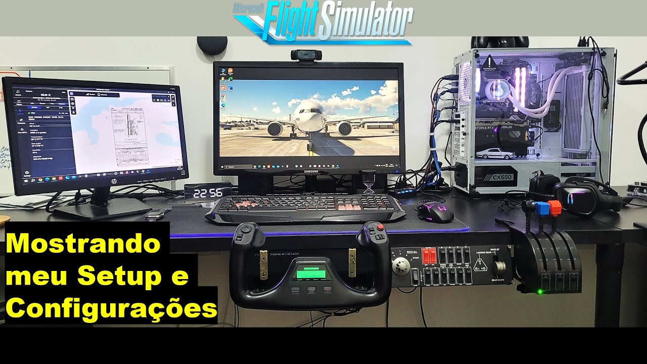 Mostrando meu Setup de Simulação de Voo | Microsoft Flight Simulator ...