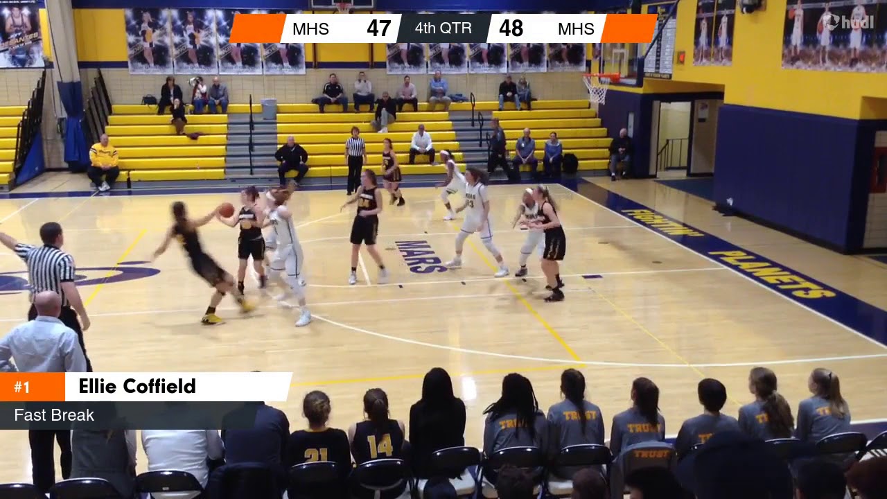 Ellie Coffield 2017-18 Basketball Highlights - Mars v. Montour - YouTube