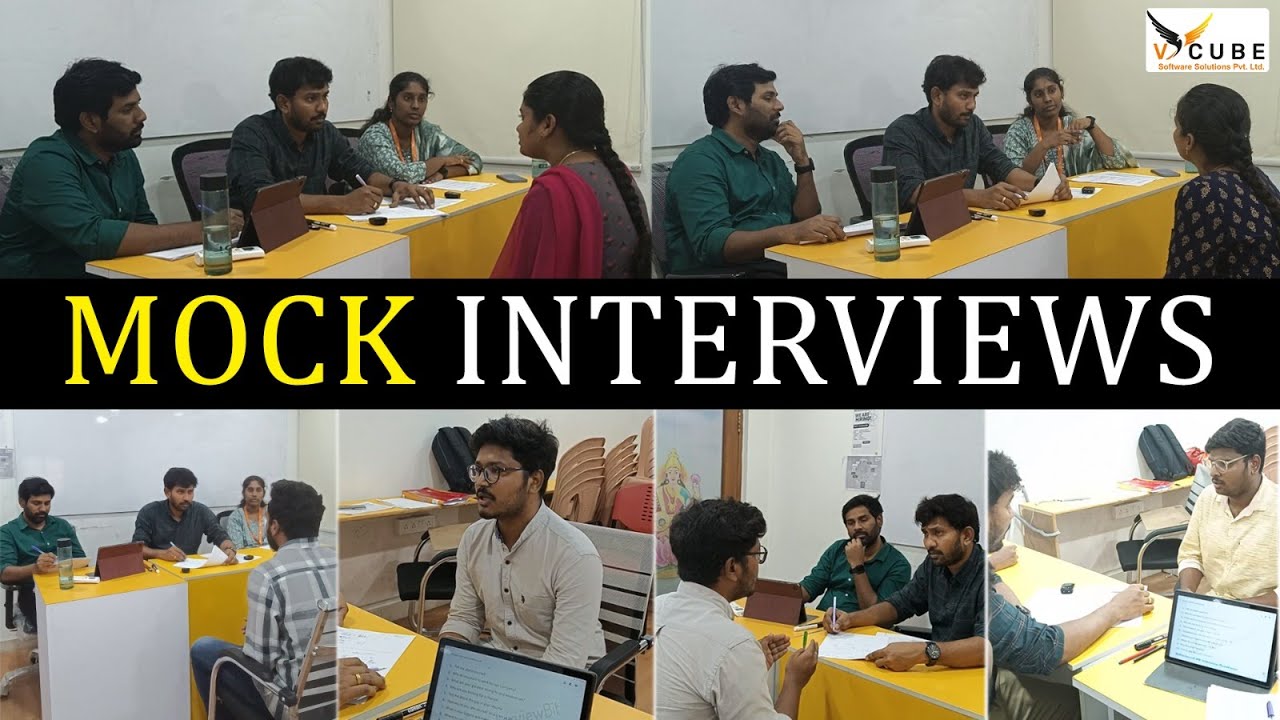 Mock Interviews for Freshers 2024 | V Cube | Best Training Institute In Kphb, Hyderabad - YouTube