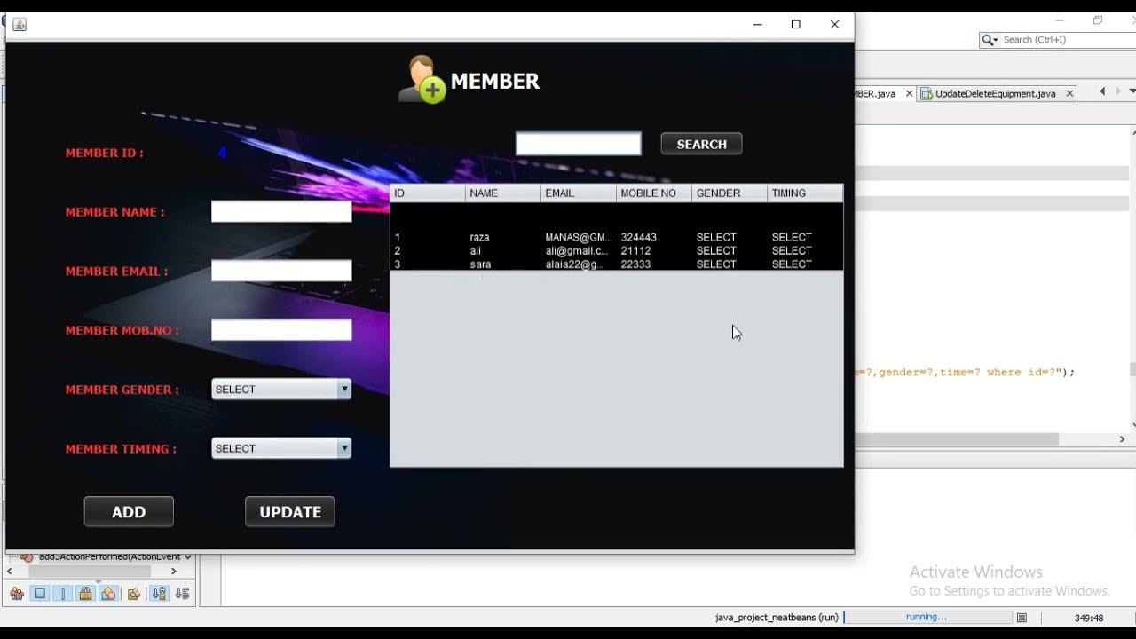 Update data from database|Update button|mysql|Java|Netbeans| - YouTube