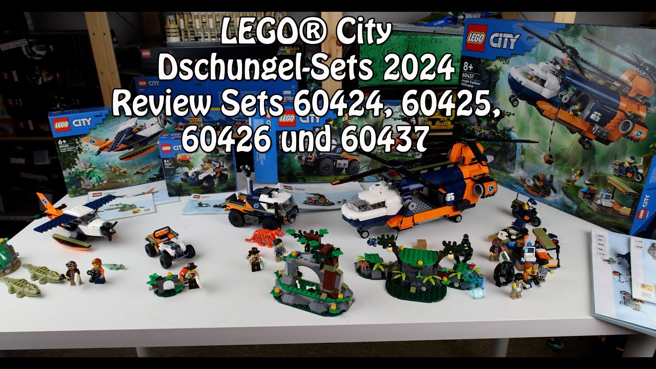 Review LEGO Dschungel-Sets 2024 (City Sets 60424, 60425,60426 und 60437 ...