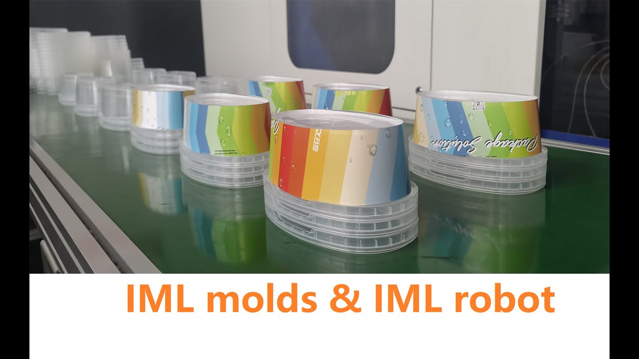 husky hot runner mold IML solution thinwall package molds - YouTube