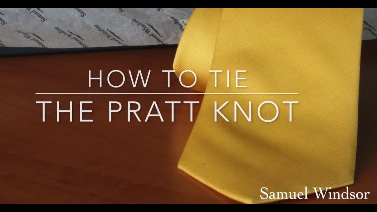 How to tie the Pratt knot - YouTube