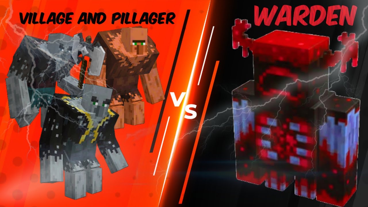 Crimson worden vs mutant villagers and mutant vindicator in Minecraft ...