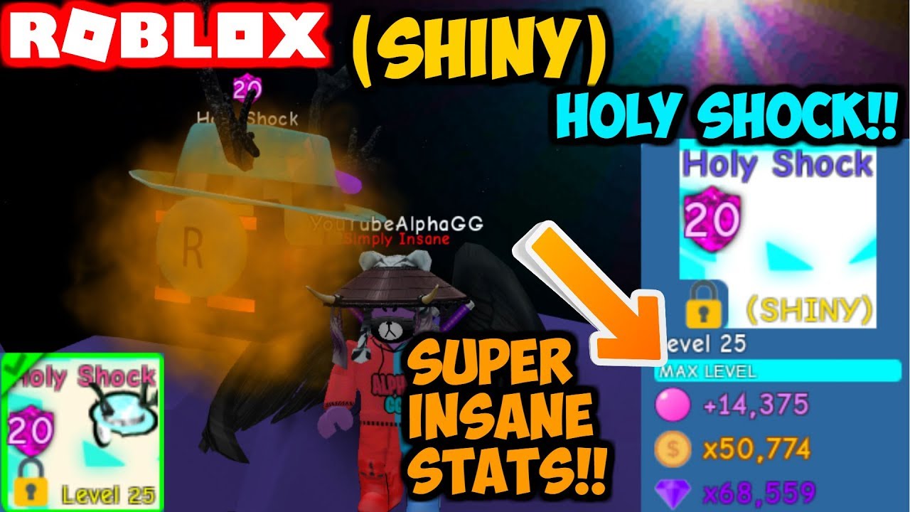 *SUPER POWERFUL* (SHINY) HOLY SHOCK!! (Bubble Gum Simulator Roblox ...
