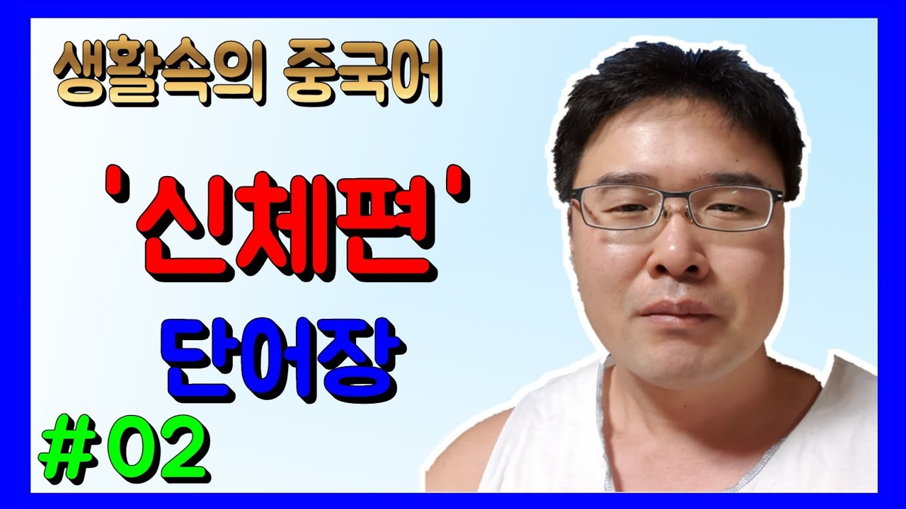 중국어배우기 중국어 회화 직장인중국어 비지니스중국어 중국어기초 실전중국어 신체편 중국어단어장 02 중국어를