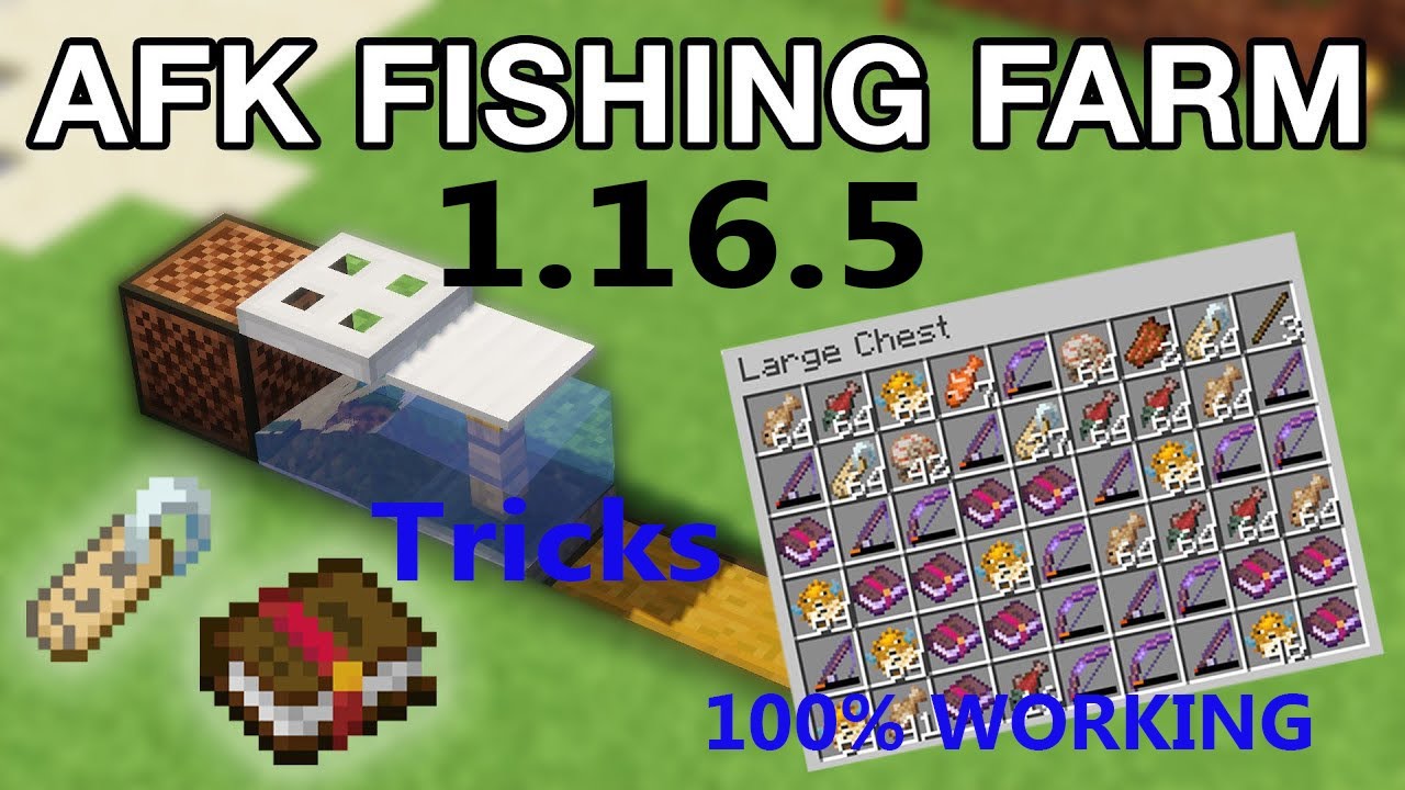 Minecraft AFK Fish Farm for 1.18 WORKING+ Aternos multiplayer Tluncher ...