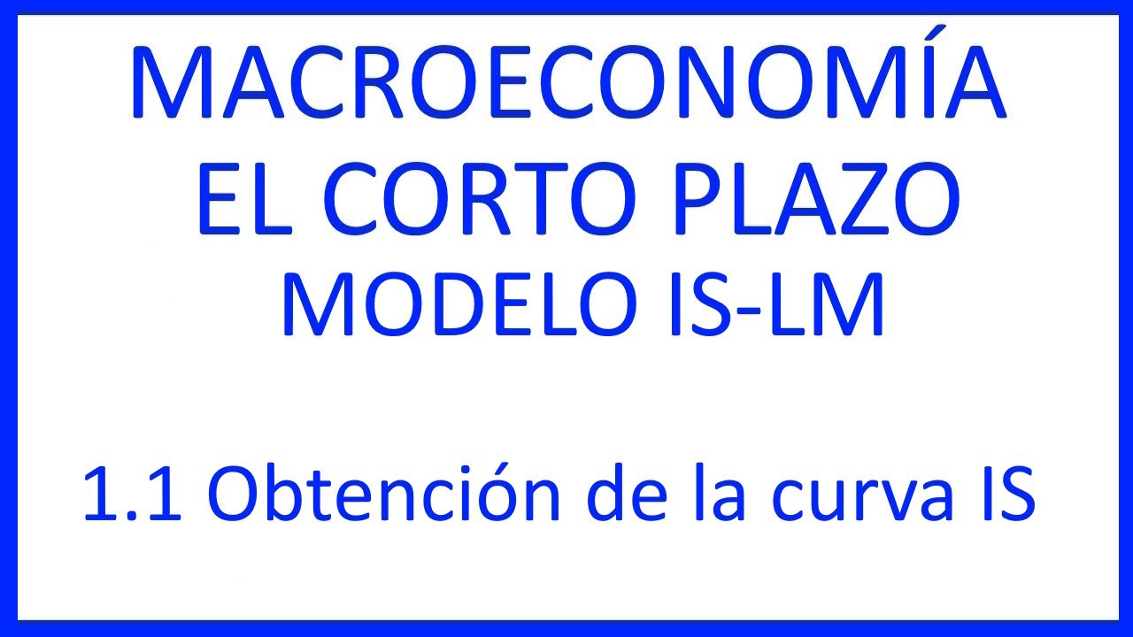 1.1 Obtención de la curva IS - YouTube