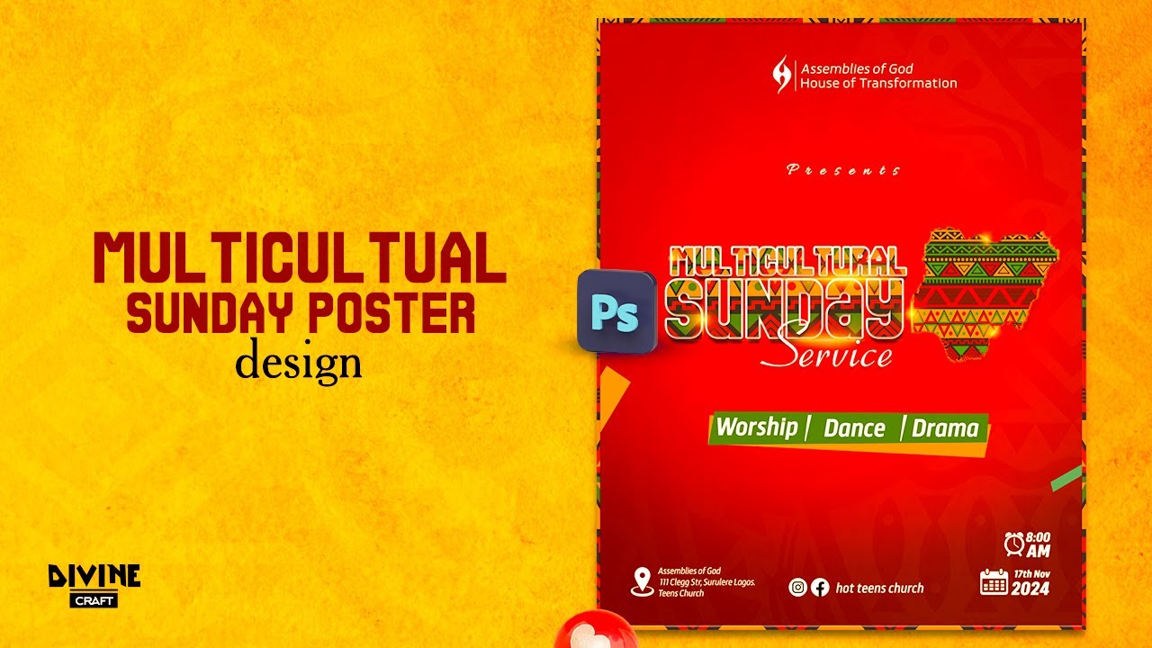 Create Stunning Multicultural Sunday Posters: A Design Tutorial with ...