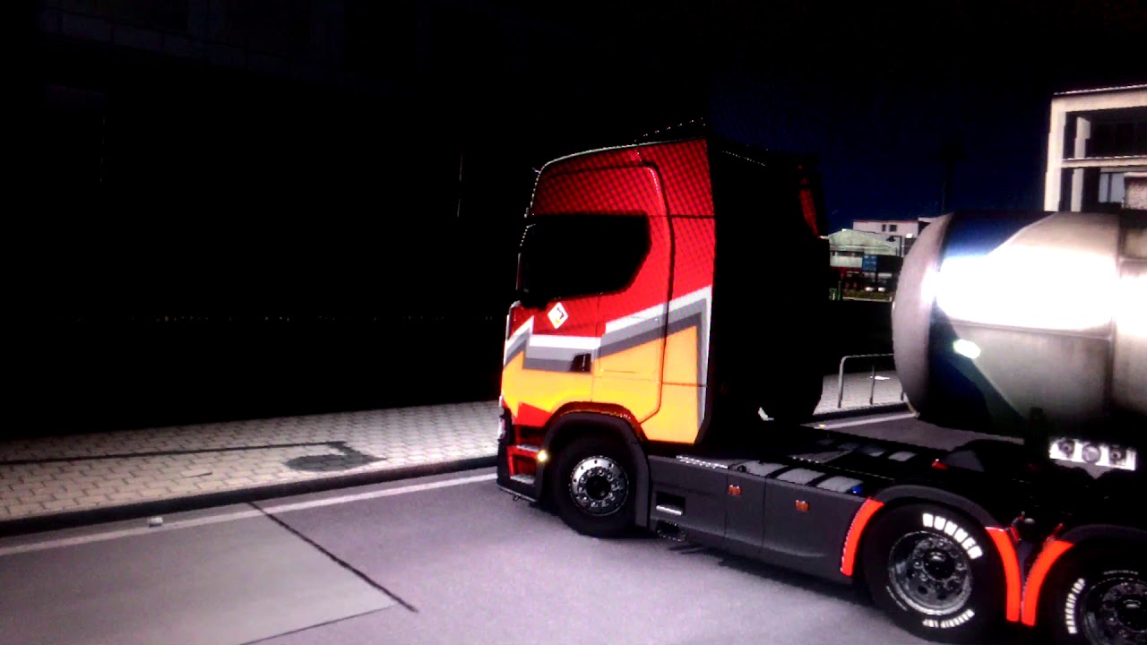 Tes drive truck scania dengan trailer - YouTube