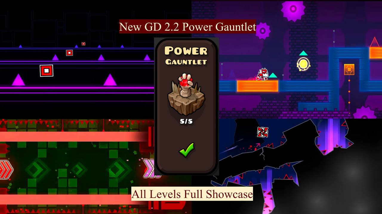 New GD 2.2 Power Gauntlet (All Levels Full Showcase) #gd #gauntlet # ...