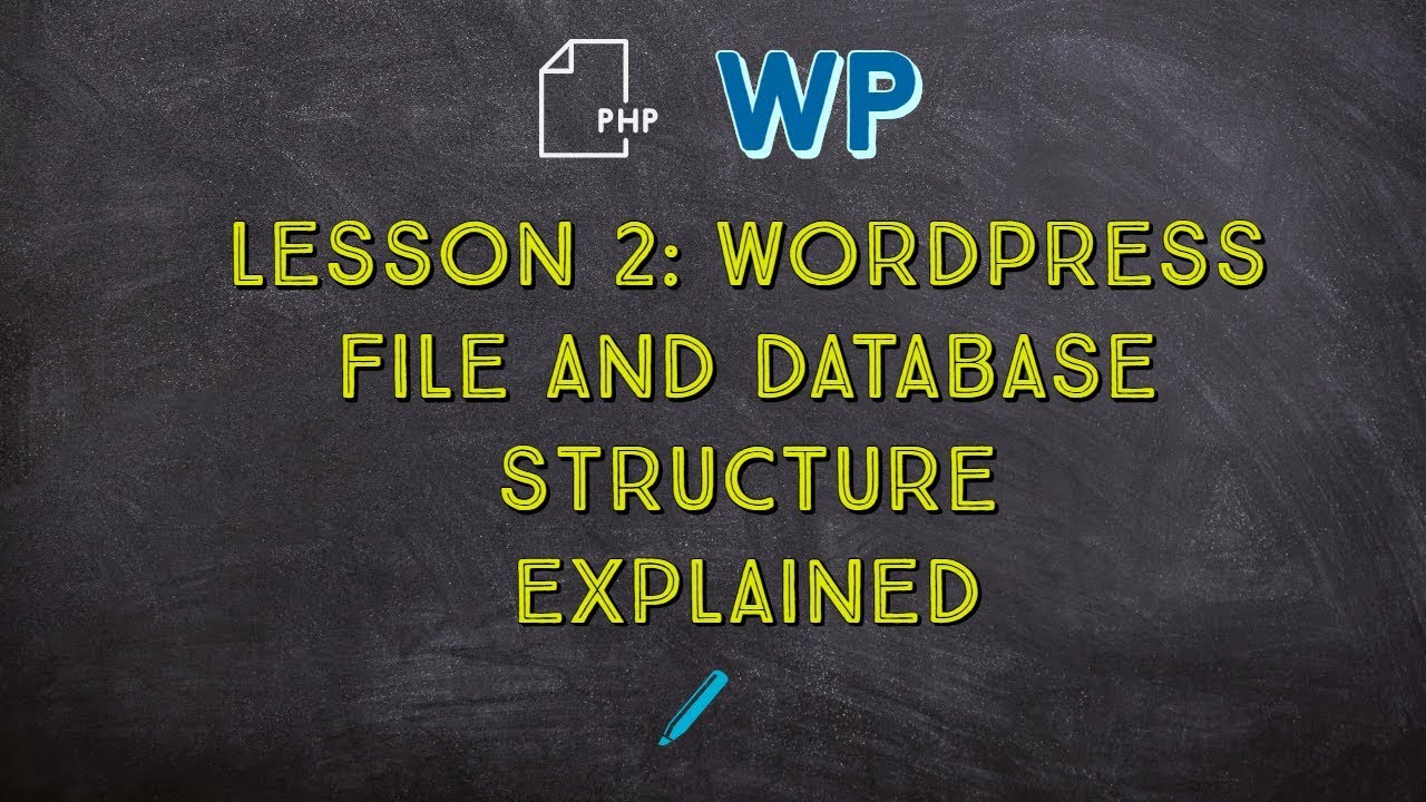 Lesson 2: WordPress file and database structure explained | WordPress ...