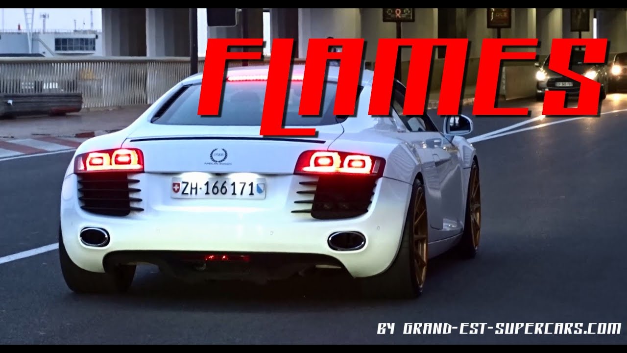 AUDI R8 REVS & FLAME ! - YouTube