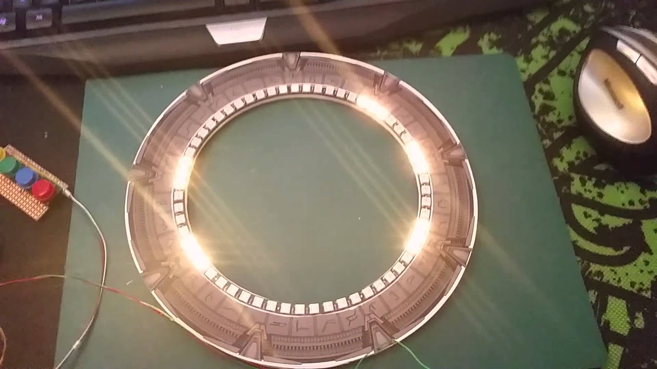 Led Stargate clock dial - YouTube