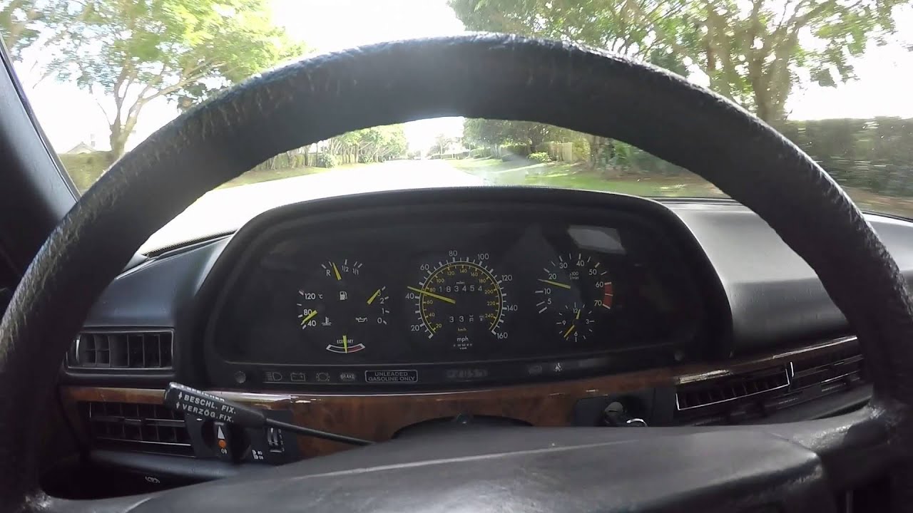 W126 500 SEL - Cold start and drive - YouTube