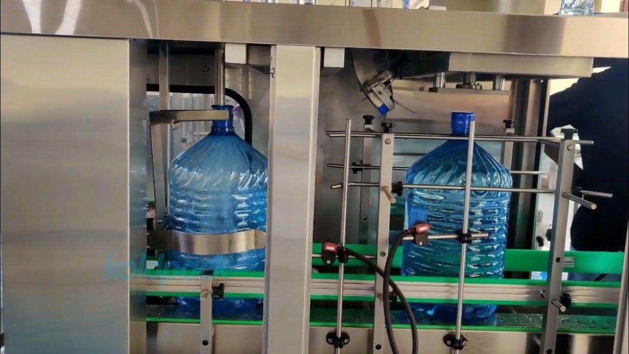 5L/10L/20L water jar filling & capping machine - YouTube