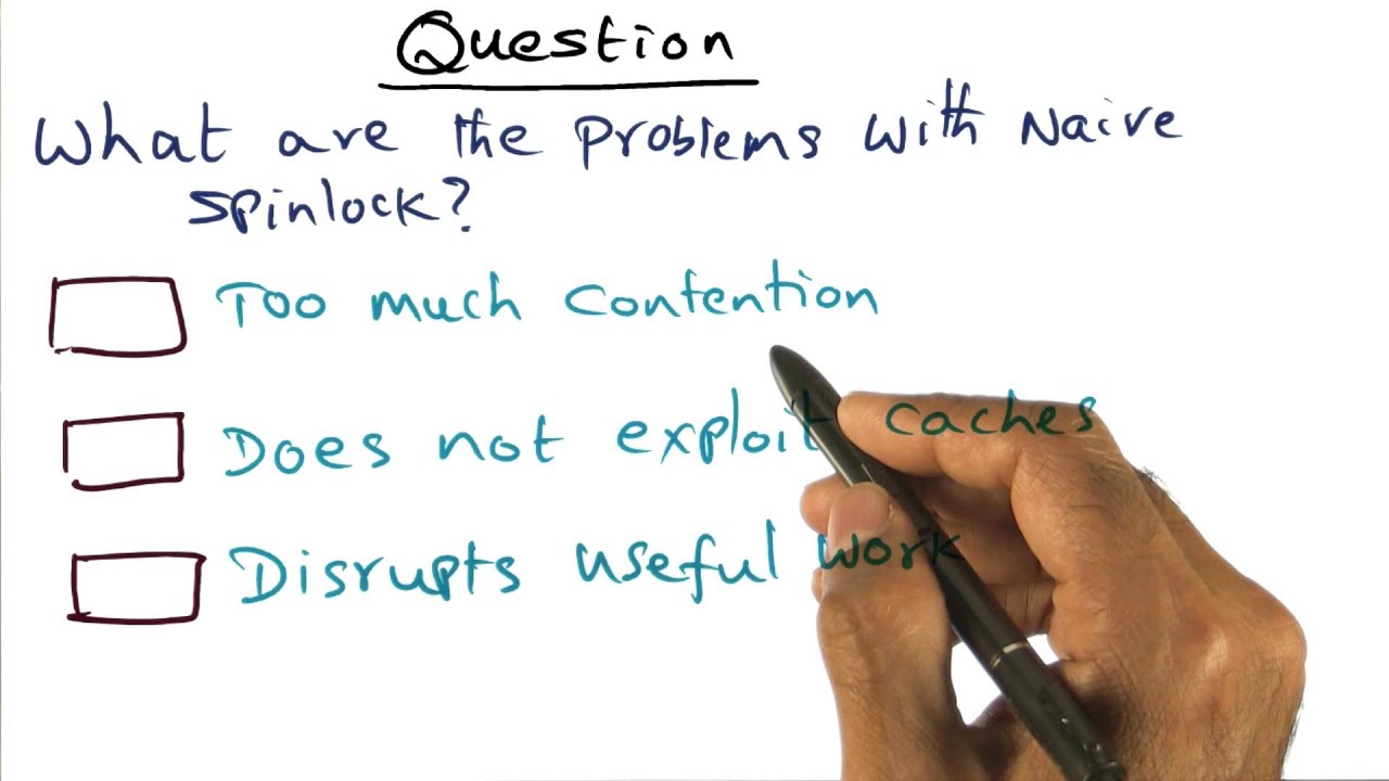 Problems With Native Spinlock Quiz - Georgia Tech - Advanced Operating ...