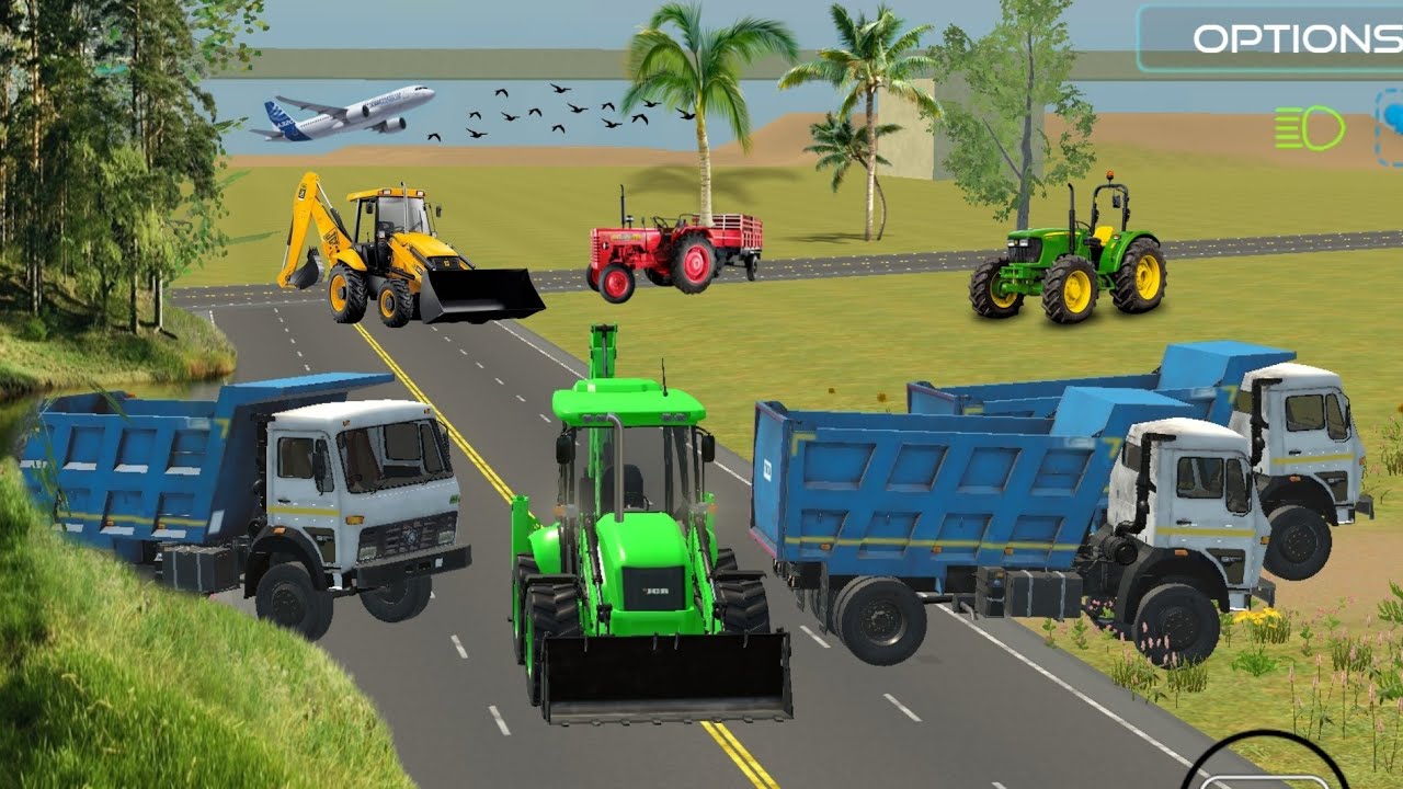 आज तो टिपर फस गया truck wala game JCB game Indian tiper Tipper game ...