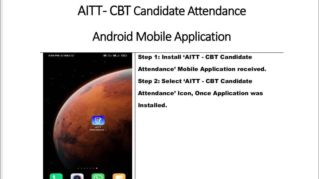 HOW TO USE AITT CBT CANDIDATE ATTENDANCE APP || ITI CBT EXAM 2021 ...