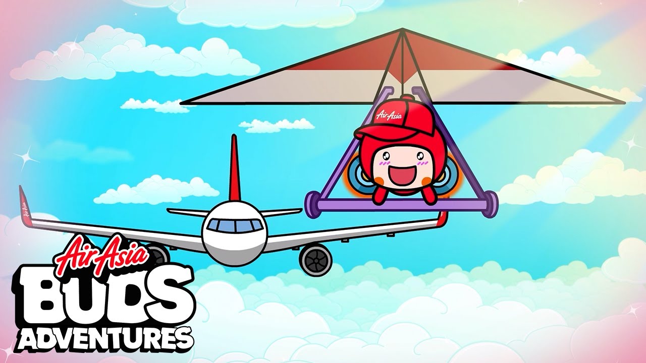 WATCH OUT FOR THE AIRPLANE!! - Flying Adventure! @AirAsiaBuds | Fun ...