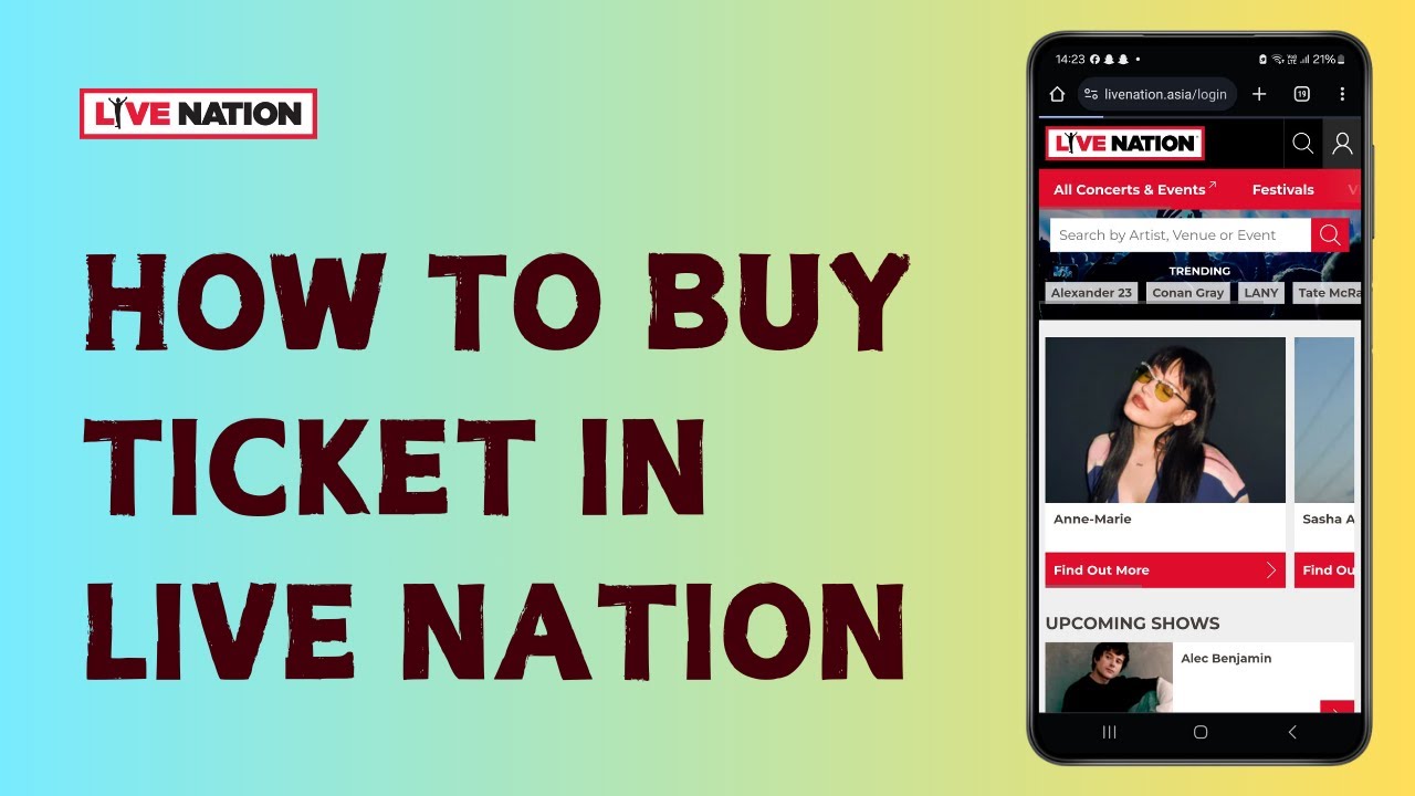 How to Buy Ticket in Live Nation Very Easy! - YouTube