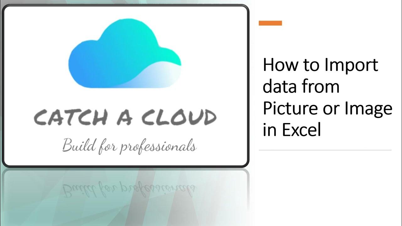 How to Import data from Picture or Image. - YouTube