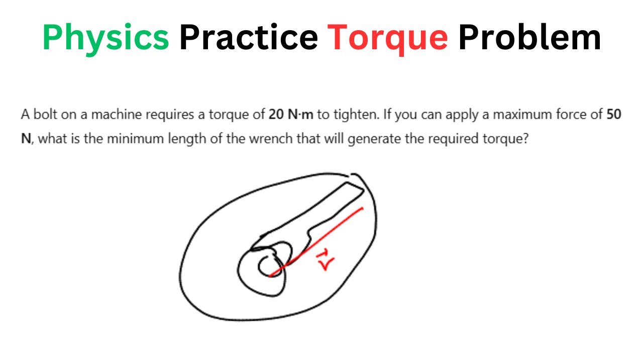 Physics Torque Practice Problem - YouTube