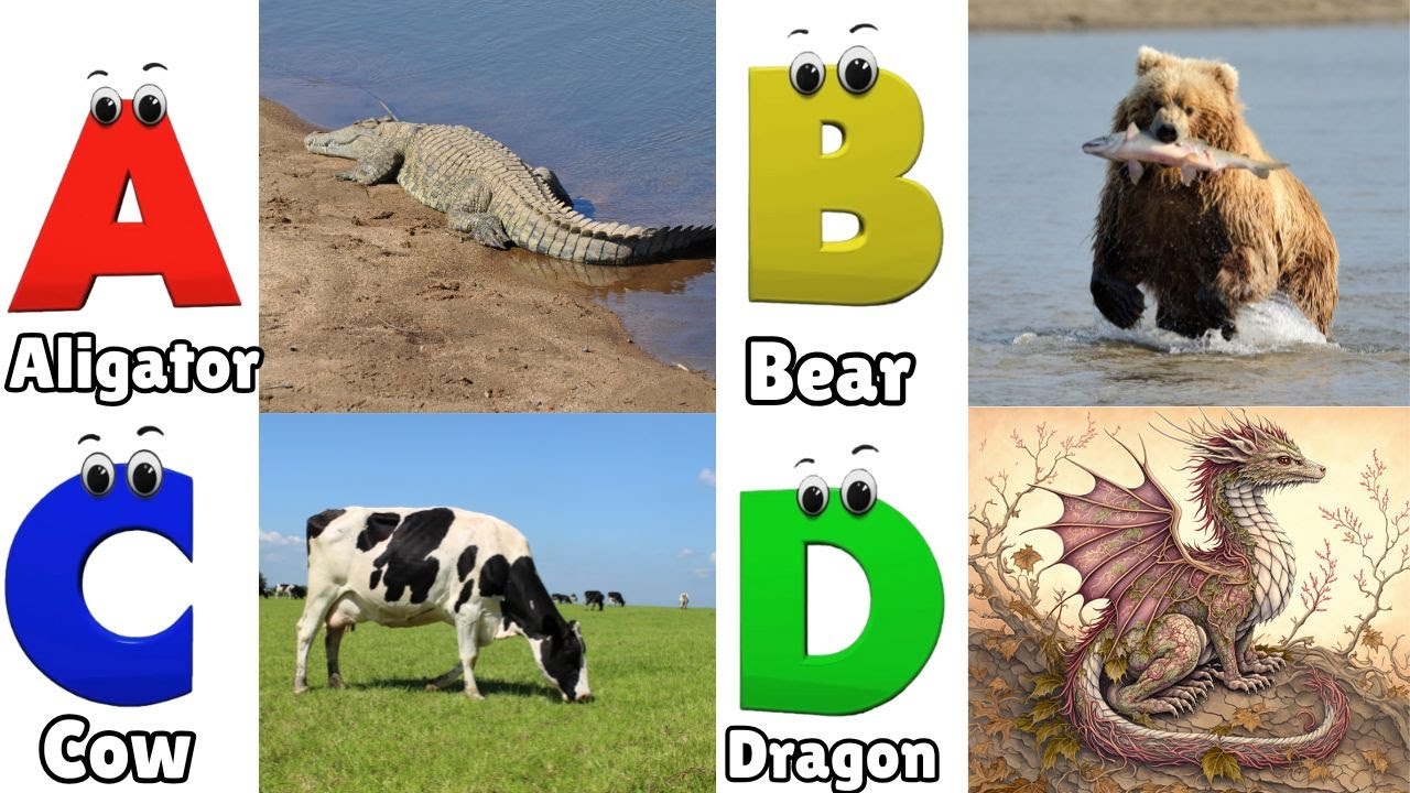 Alphabet Animals Song | Learn the ABC Alphabet Animals Song for Kids ...