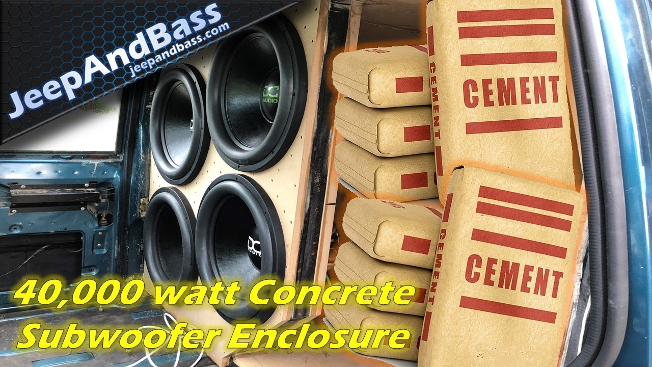 40,000 Watt SPL Van Build (Part 5) Concrete Van! - YouTube